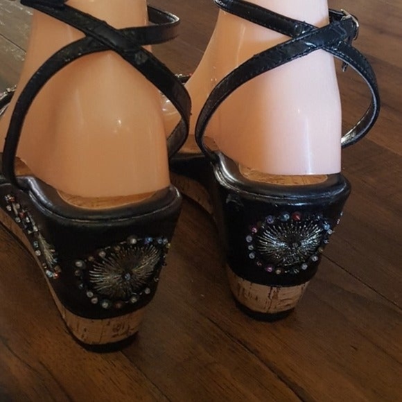 Vintage | Shoes | Vintage Elegant Collection Floral Wedges | Poshmark
